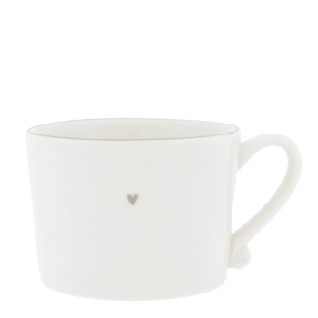 Villa No.9 - Cup, Tasse "Heart grey" von Bastion Collections